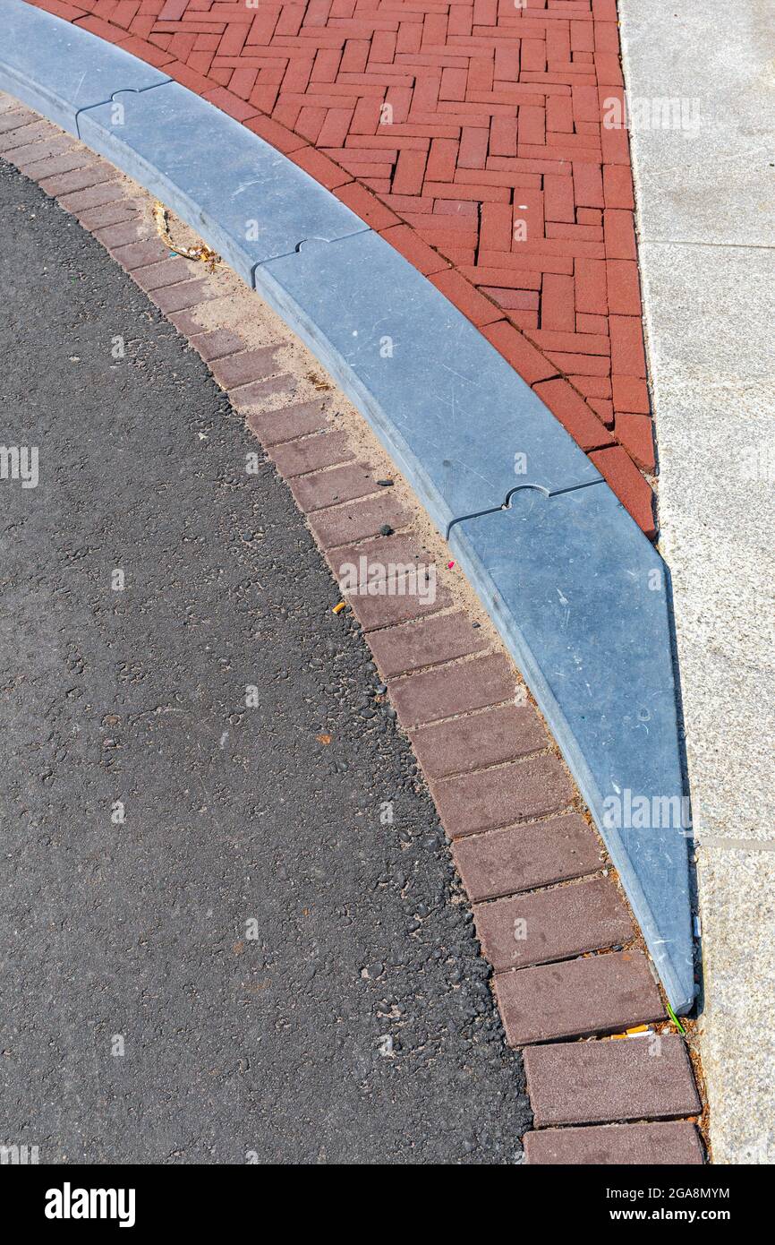 Sidewalk Bricks Curb Stones Street in Amsterdam Netherlands Stock Photo ...