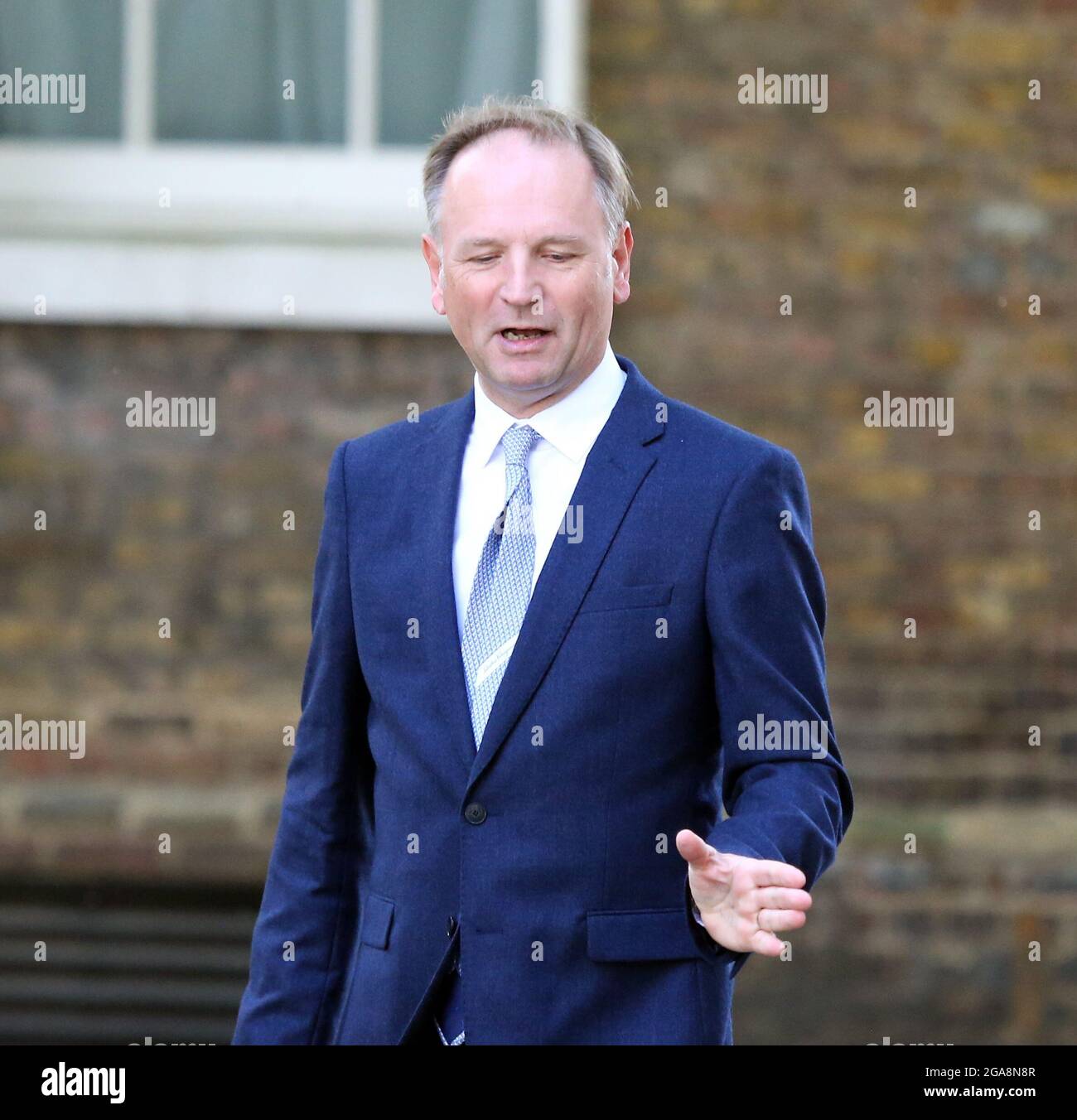 London, England, UK. 29th July, 2021. Outgoing Head of NHS Simon ...