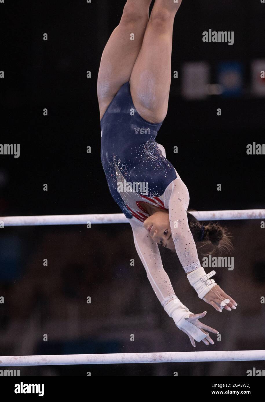 Tokyo, Kanto, Japan. 29th July, 2021. Sunisa Lee (USA) competes on the ...