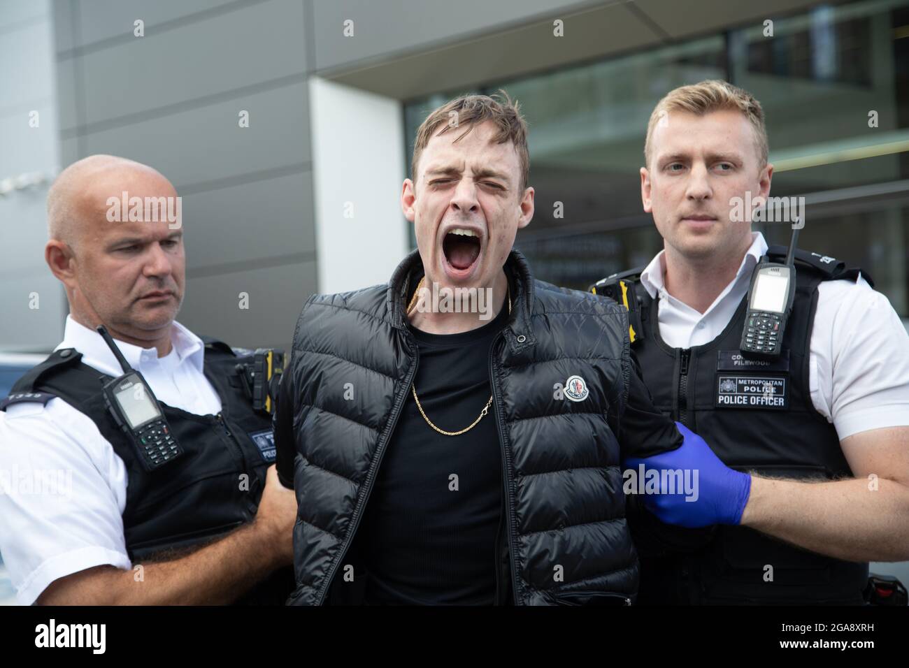 London Uk 29th July 2021 Officers From Operation Venice Which