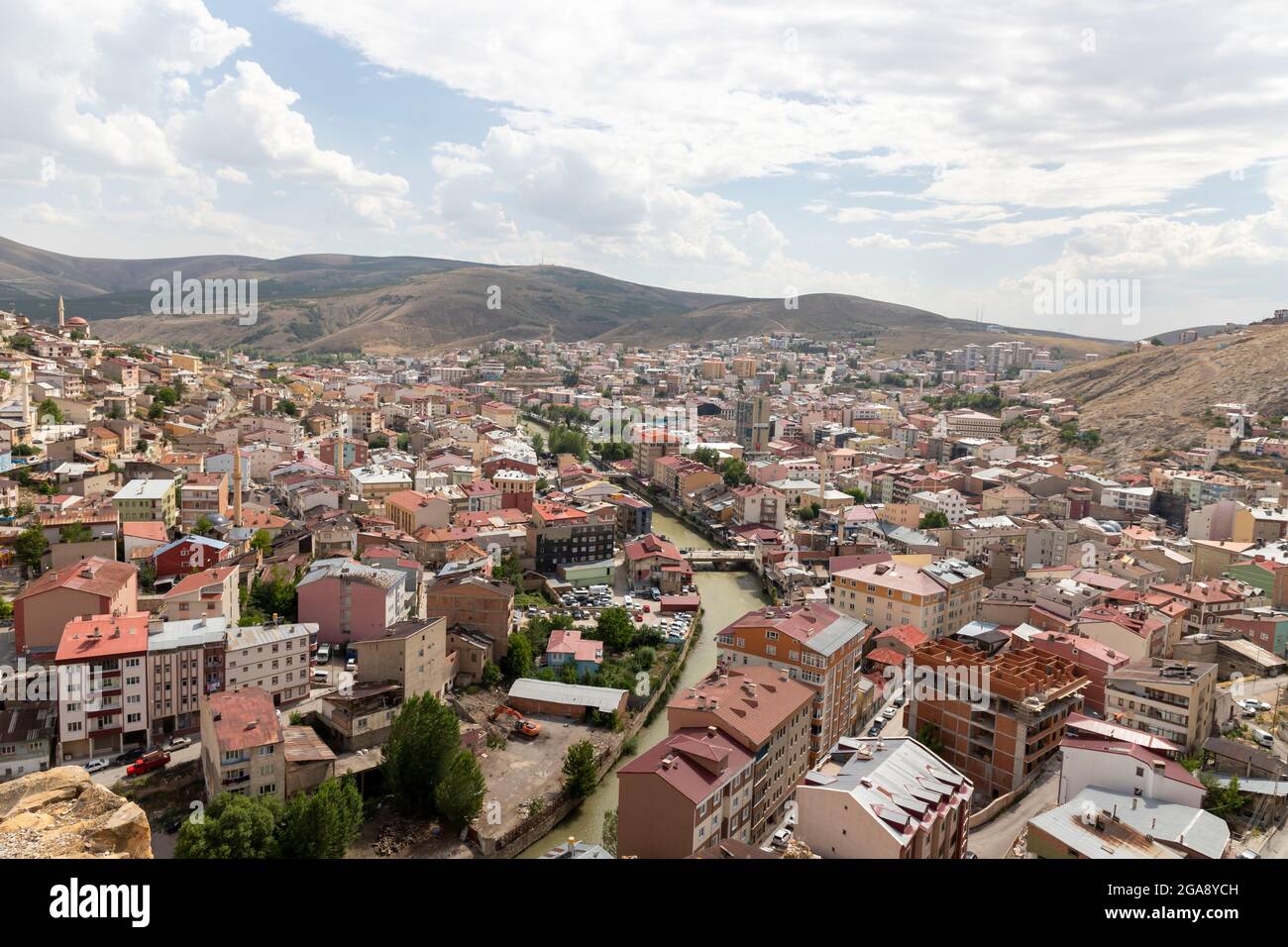 City view from the historical Bayburt castle Stock Photo - Alamy