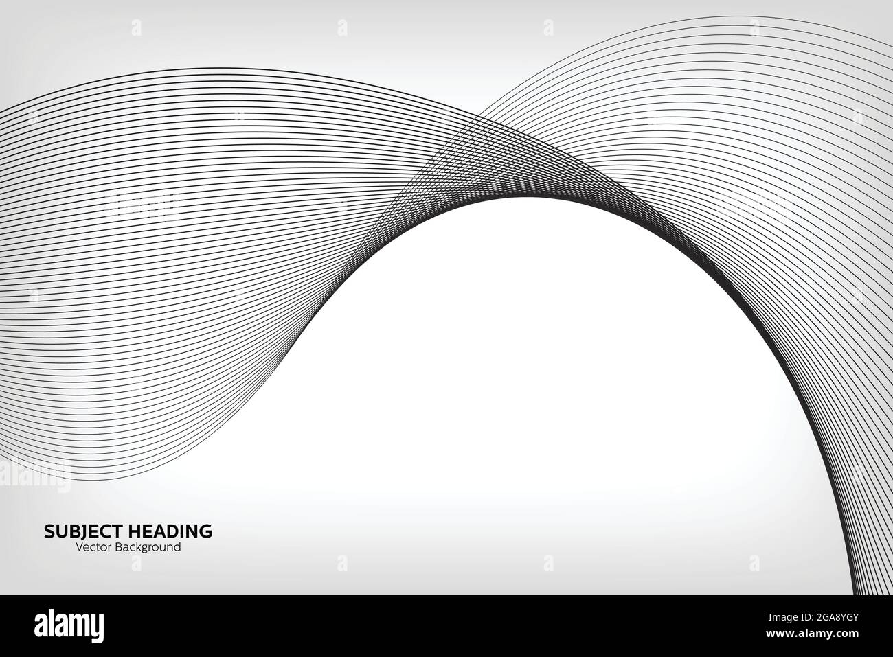 Abstract Modern Line, Grey Line, Subject Heading Text Area. Frequency ...