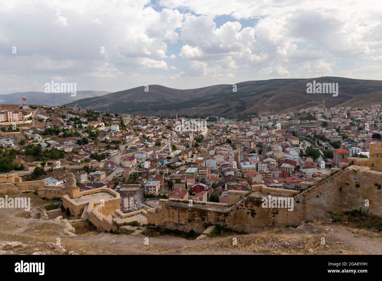 City view from the historical Bayburt castle Stock Photo - Alamy