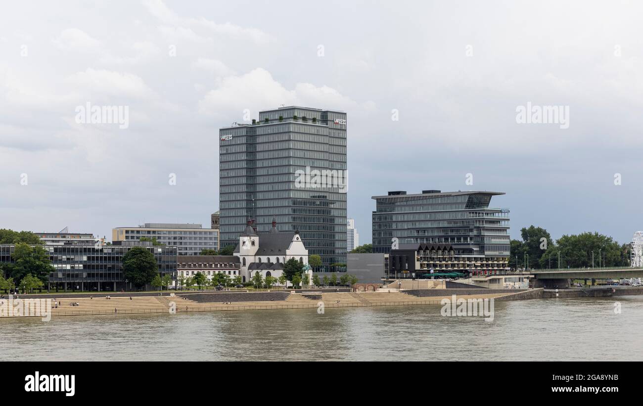 Modern architecture standing in middle of historical buildings in ...