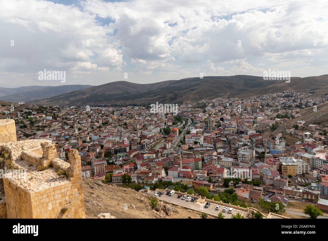 City view from the historical Bayburt castle Stock Photo - Alamy