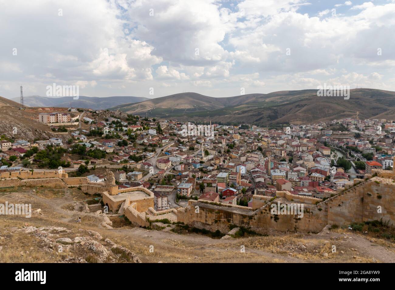 City view from the historical Bayburt castle Stock Photo - Alamy