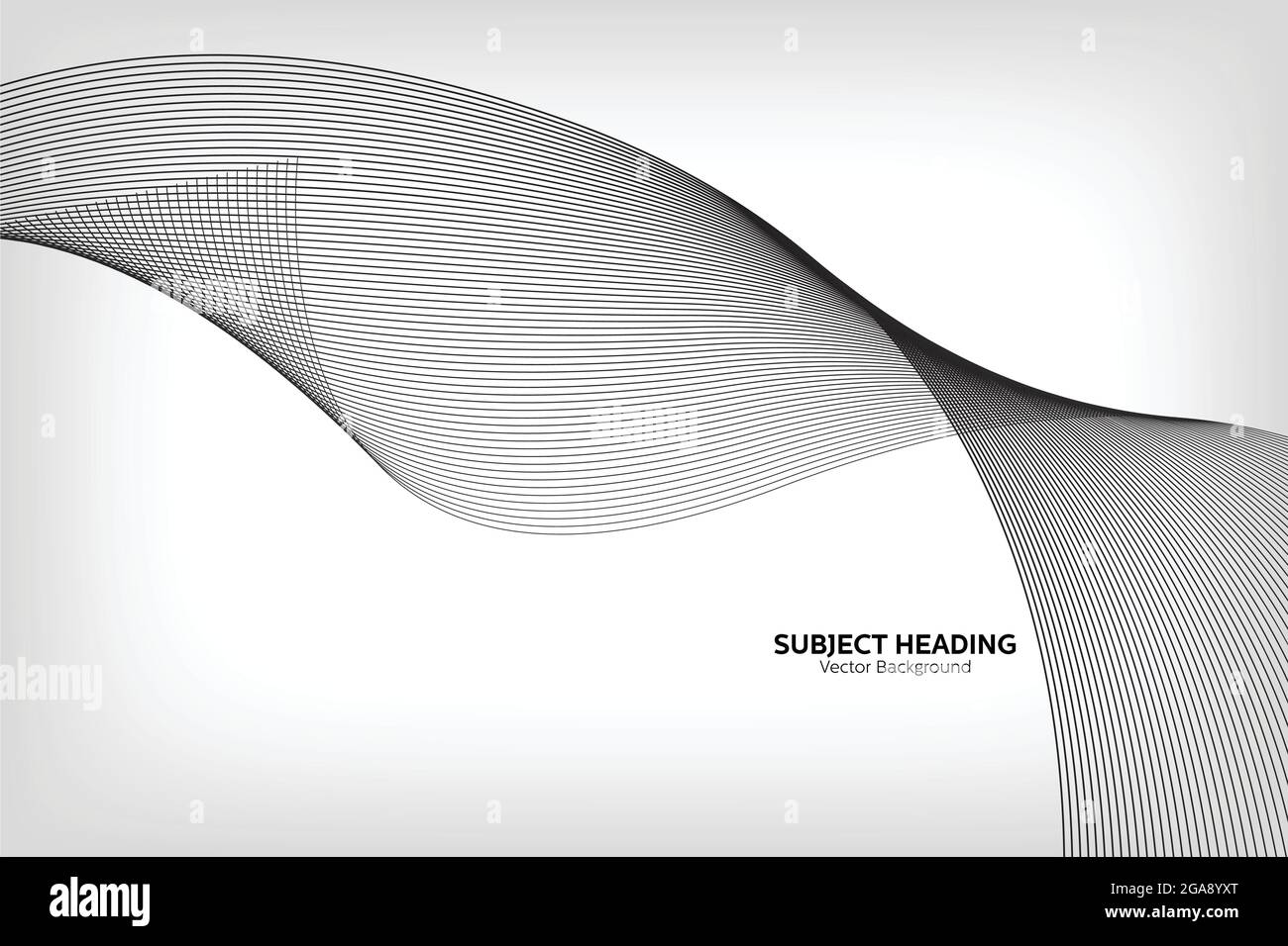 Abstract Modern Line, Grey Line, Subject Heading Text Area. Abstract ...