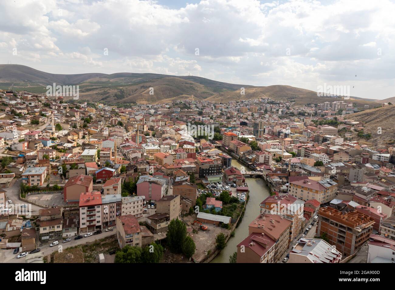 City view from the historical Bayburt castle Stock Photo - Alamy
