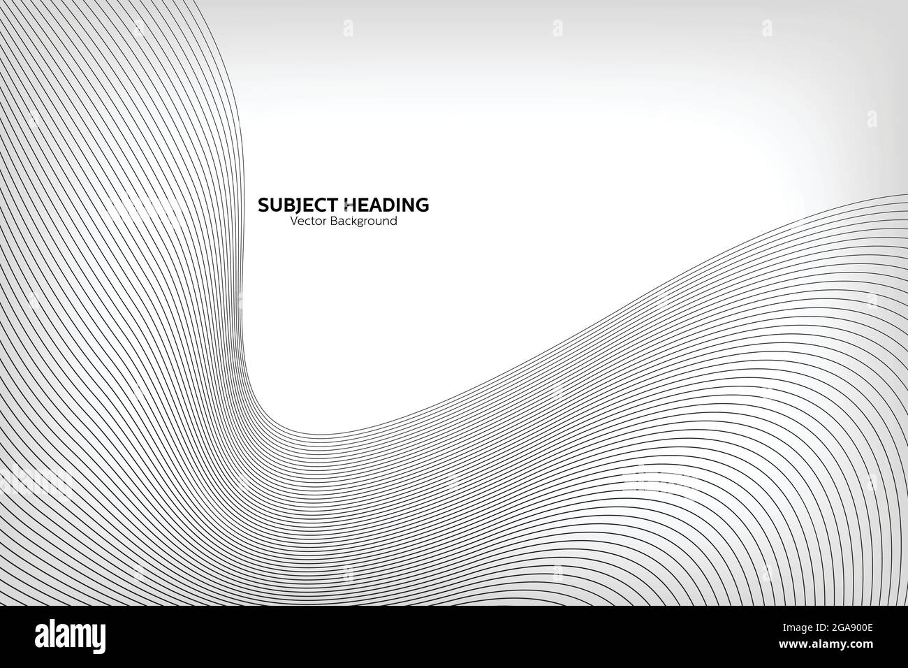 Abstract Modern Line, Grey Line, Subject Heading Text Area. Abstract ...