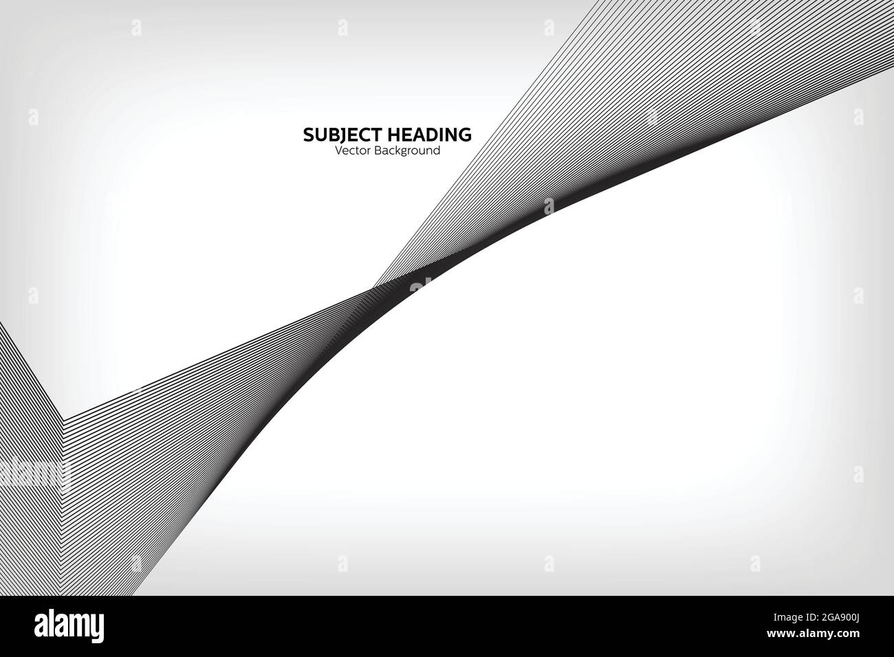 Abstract Modern Line, Grey Line, Subject Heading Text Area. Abstract ...