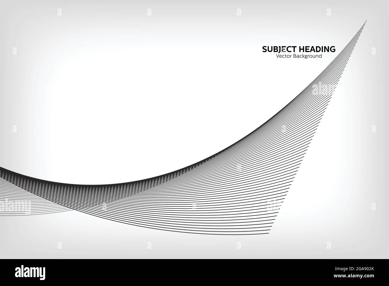 Abstract Modern Line, Grey Line, Subject Heading Text Area. Abstract ...