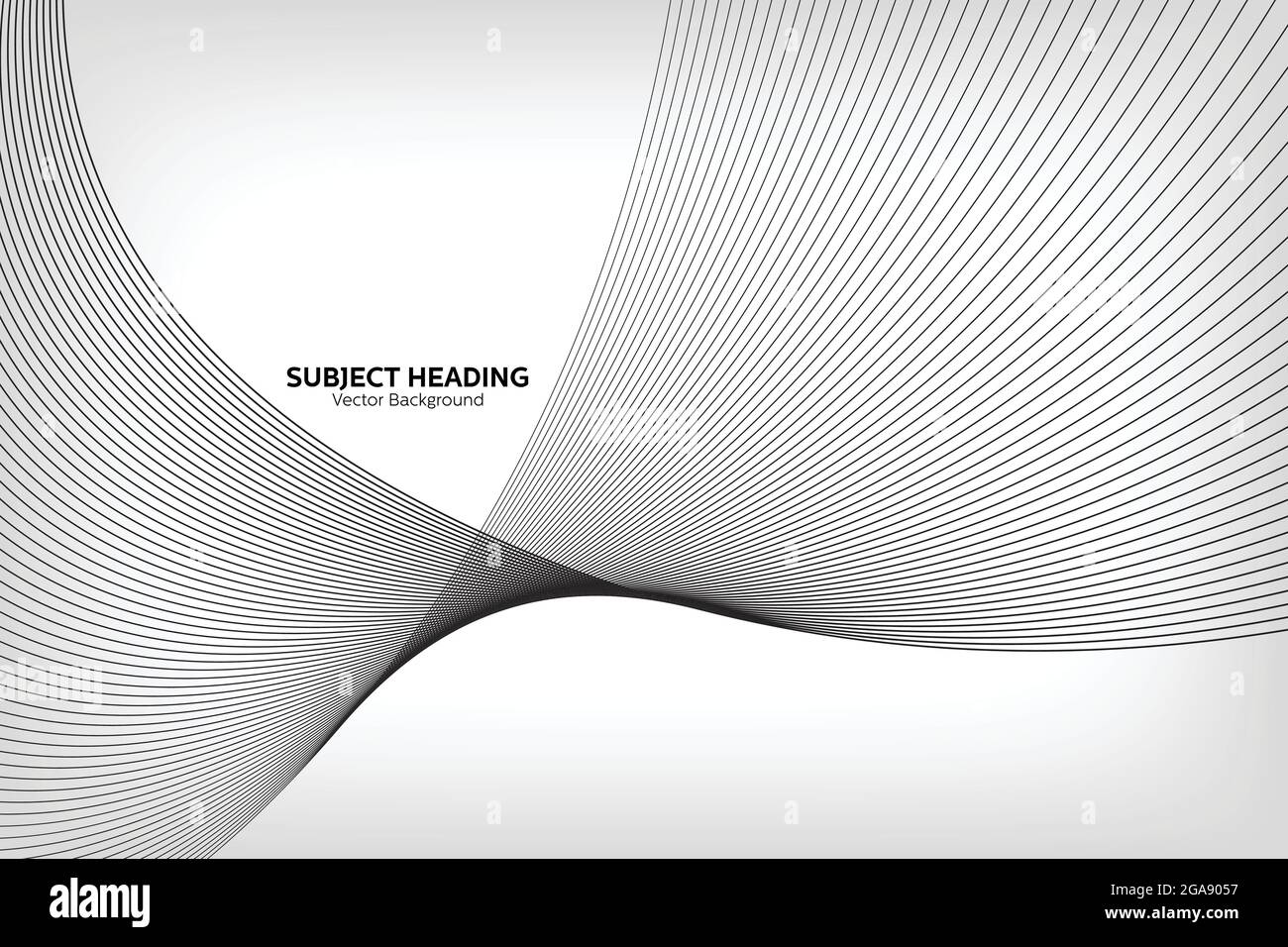 Abstract Modern Line, Grey Line, Subject Heading Text Area. Abstract ...