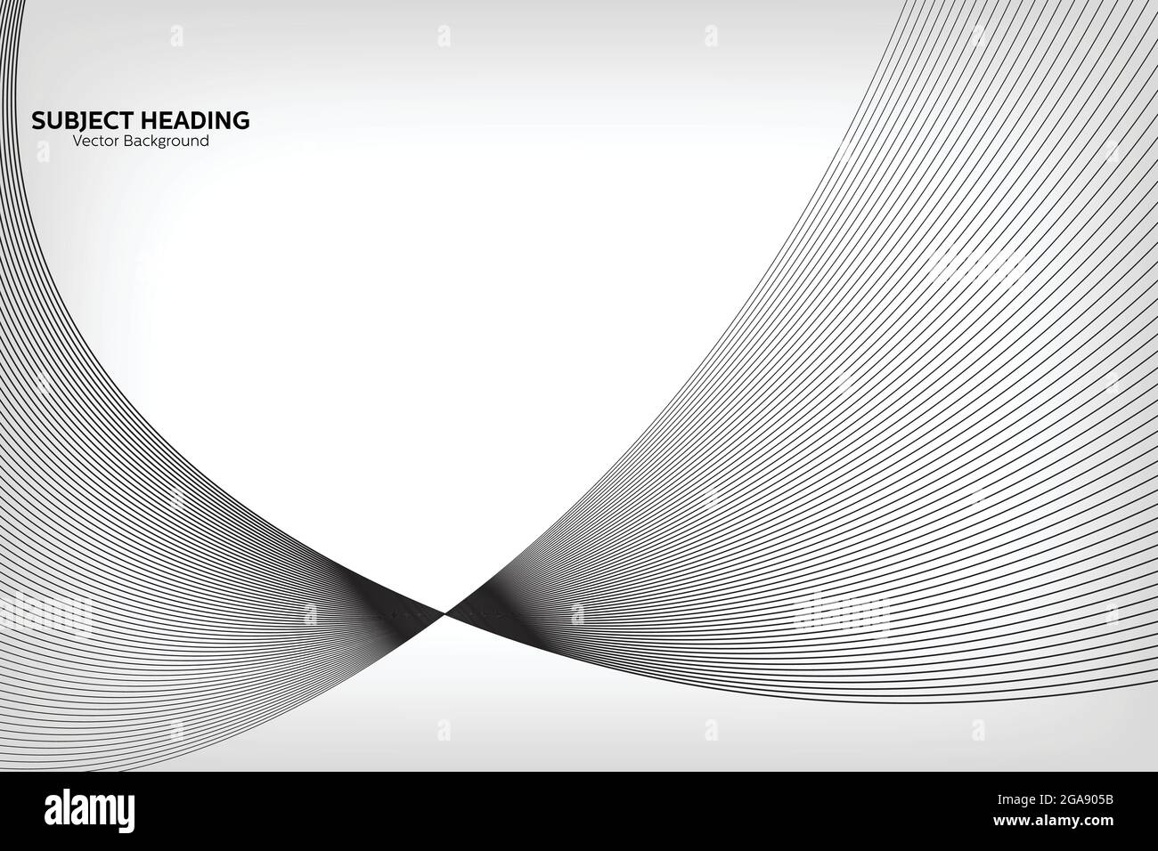 Abstract Modern Line, Grey Line, Subject Heading Text Area. Abstract ...