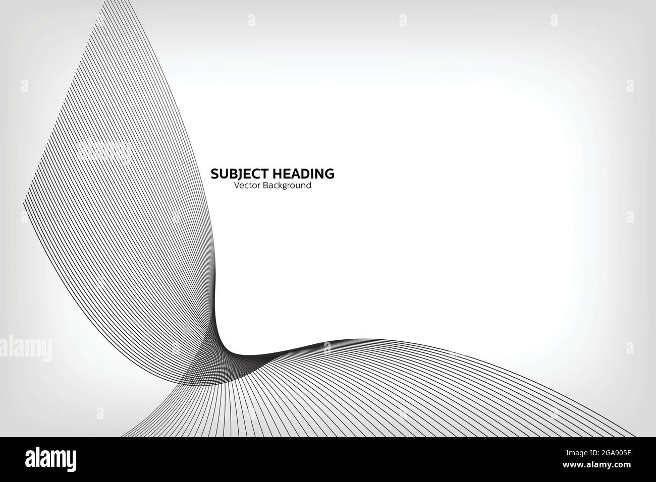 Abstract Modern Line, Grey Line, Subject Heading Text Area. Abstract ...