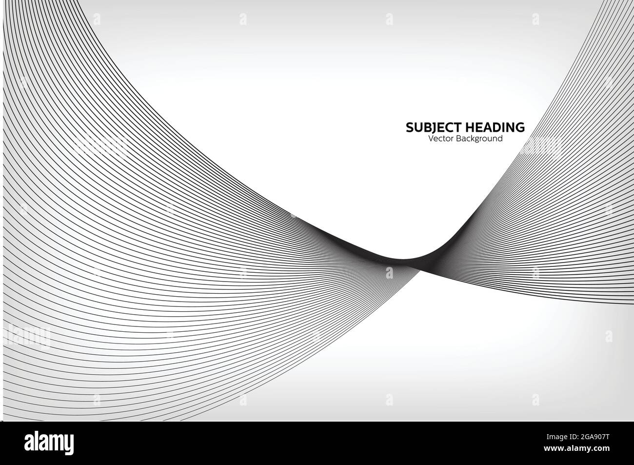 Abstract Modern Line, Grey Line, Subject Heading Text Area. Abstract ...