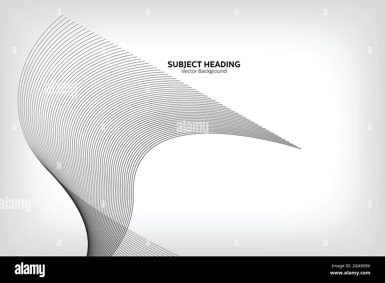 Abstract Modern Line, Grey Line, Subject Heading Text Area. Abstract ...