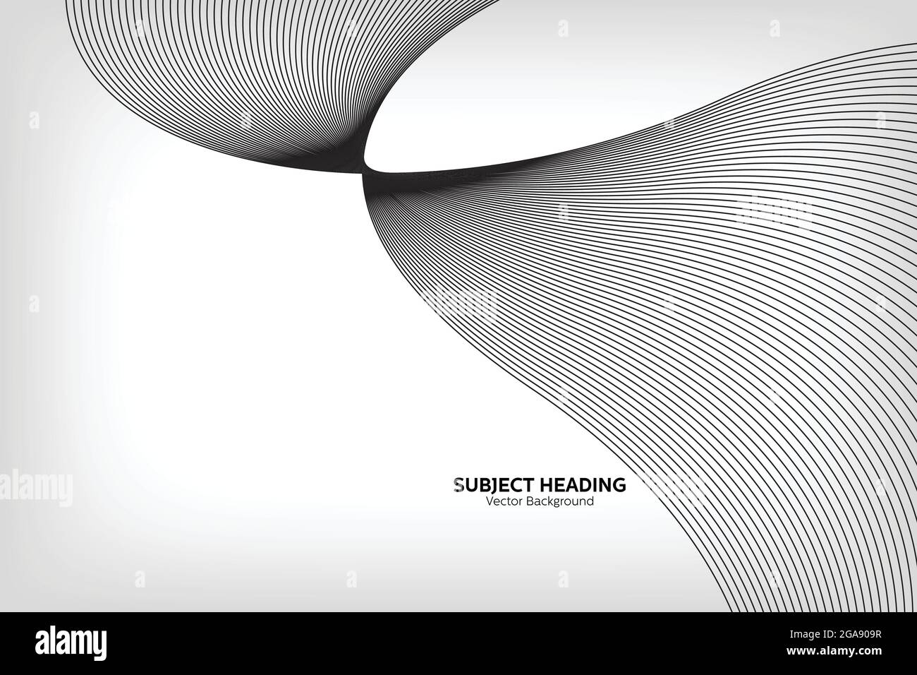 Abstract Modern Line, Grey Line, Subject Heading Text Area. Abstract ...