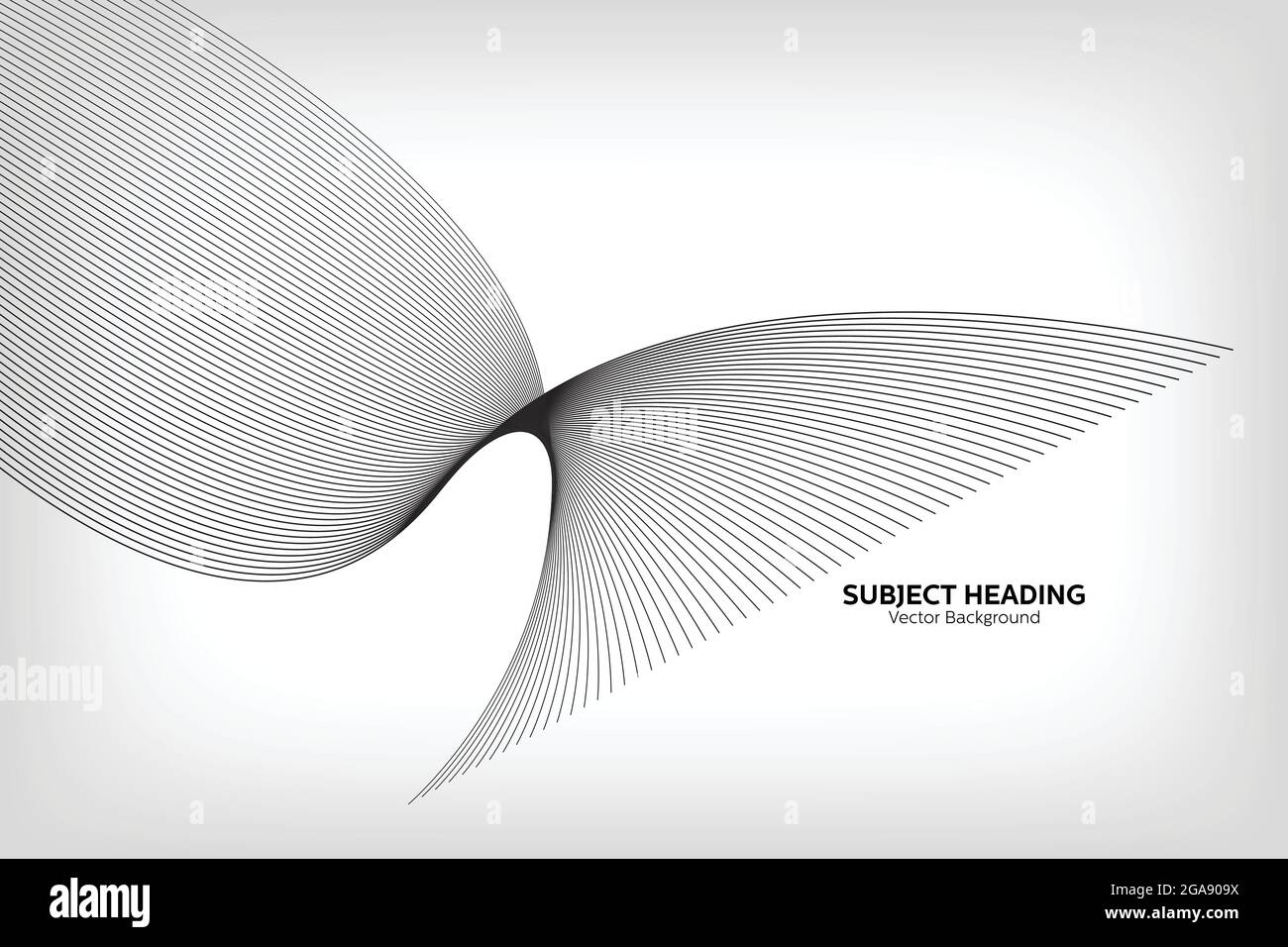 Abstract Modern Line, Grey Line, Subject Heading Text Area. Abstract ...