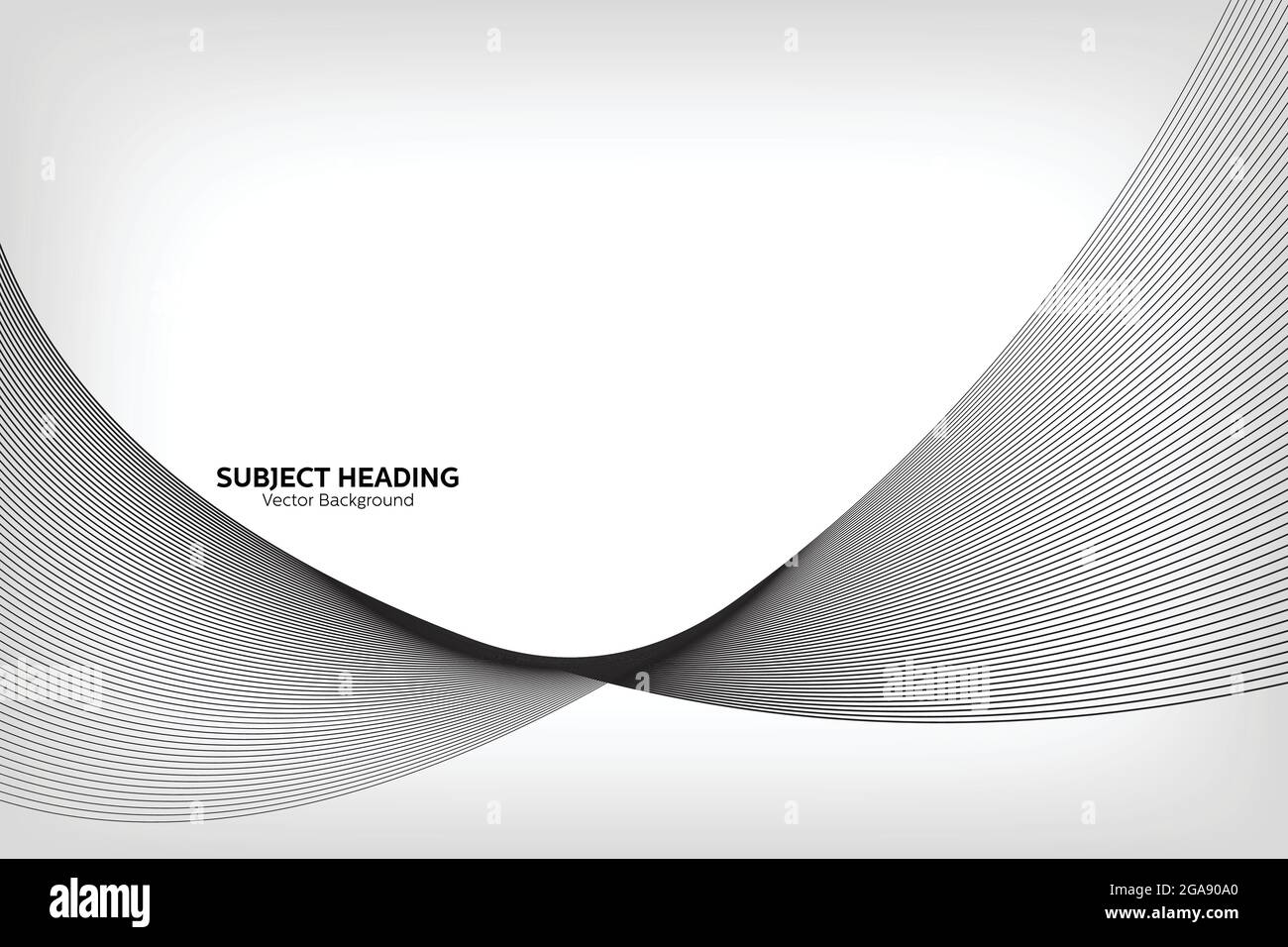 Abstract Modern Line, Grey Line, Subject Heading Text Area. Abstract ...