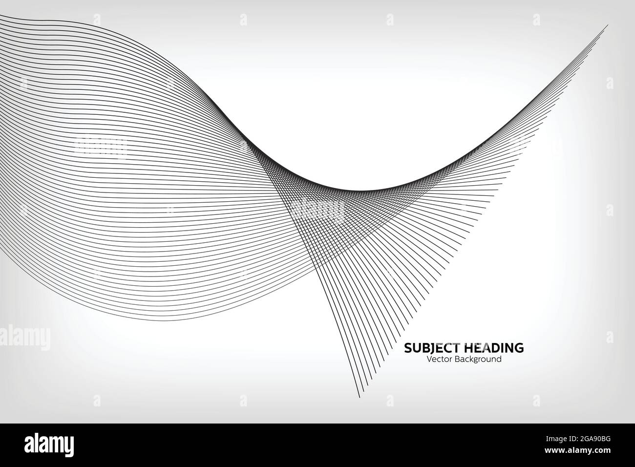 Abstract Modern Line, Grey Line, Subject Heading Text Area. Abstract ...