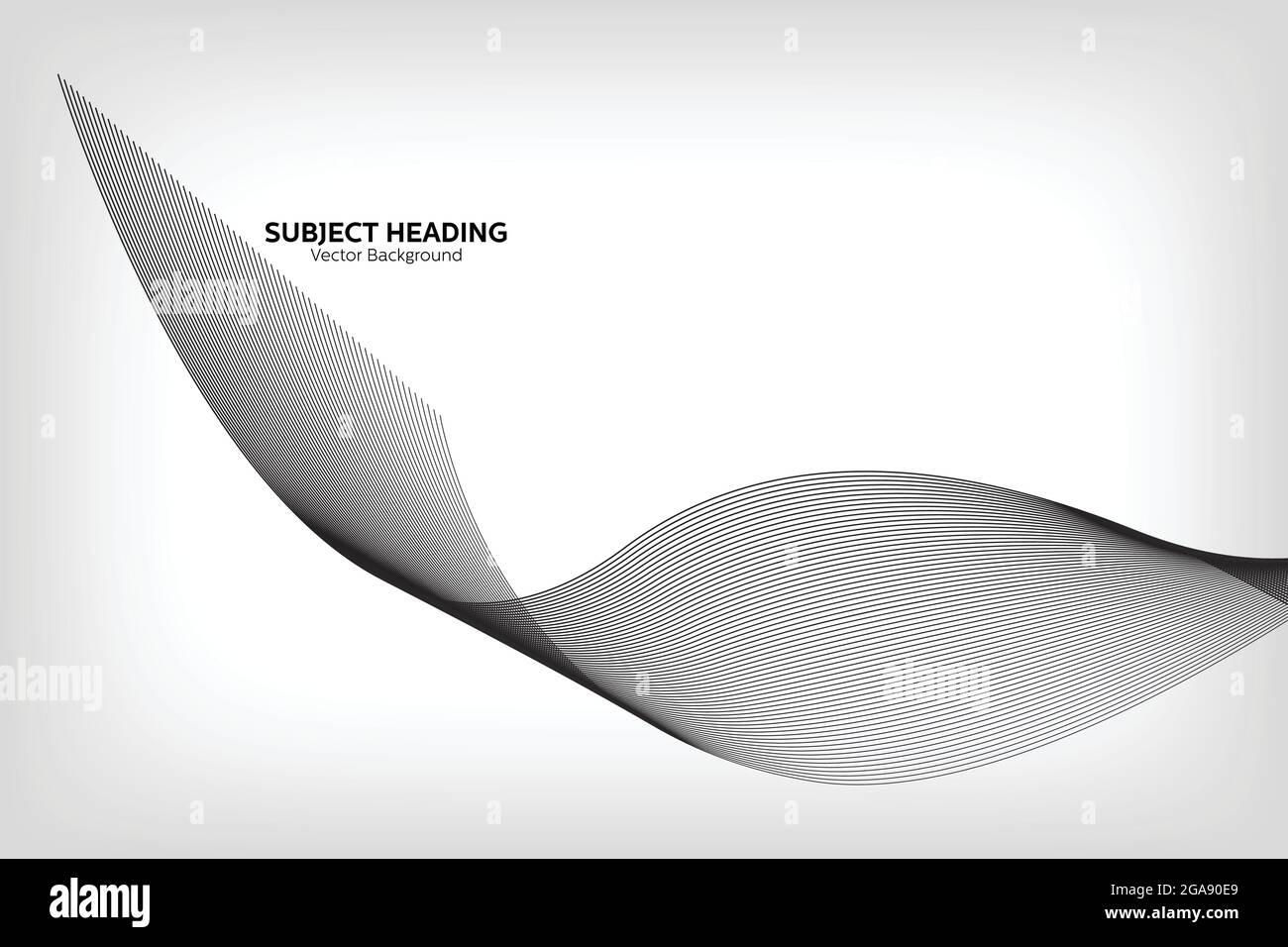 Abstract Modern Line, Grey Line, Subject Heading Text Area. Abstract ...