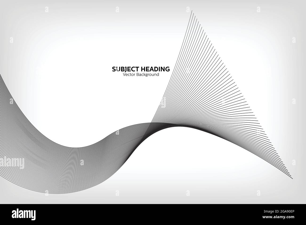 Abstract Modern Line, Grey Line, Subject Heading Text Area. Abstract ...