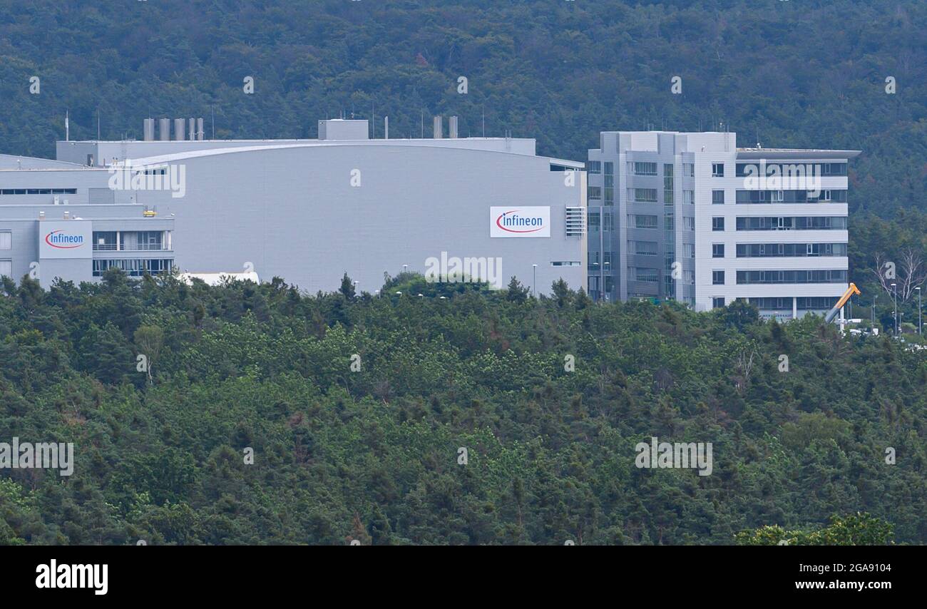 Dresden, Germany. 28th July, 2021. View of the Infineon company ...