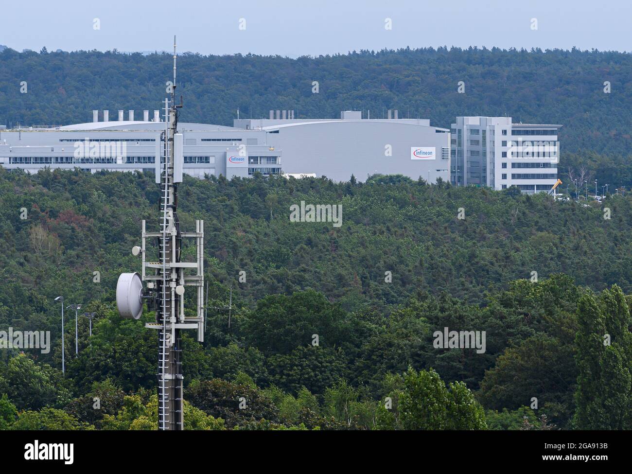 Dresden, Germany. 28th July, 2021. View of the Infineon company ...