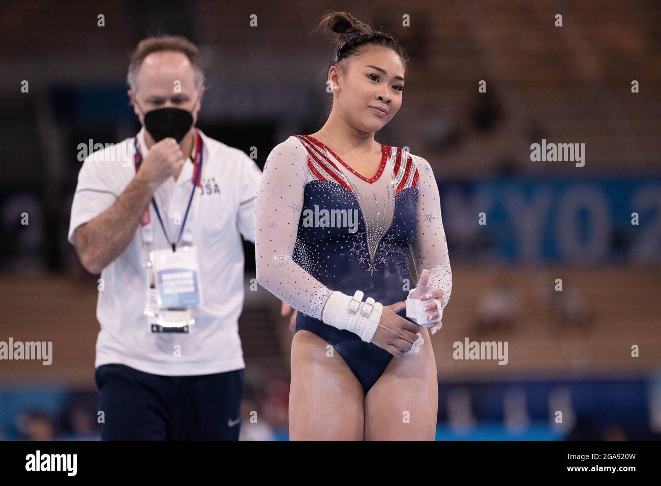 Tokyo, Kanto, Japan. 29th July, 2021. Sunisa Lee (USA) competes on the ...