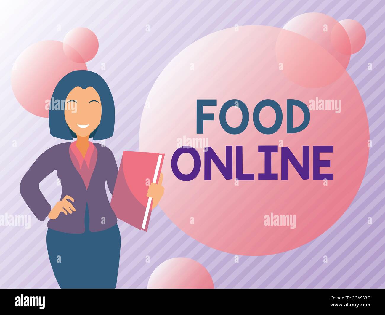 Text caption presenting Food Online. Internet Concept variety of food ... Text caption presenting Food Online. Internet Concept variety of food ...