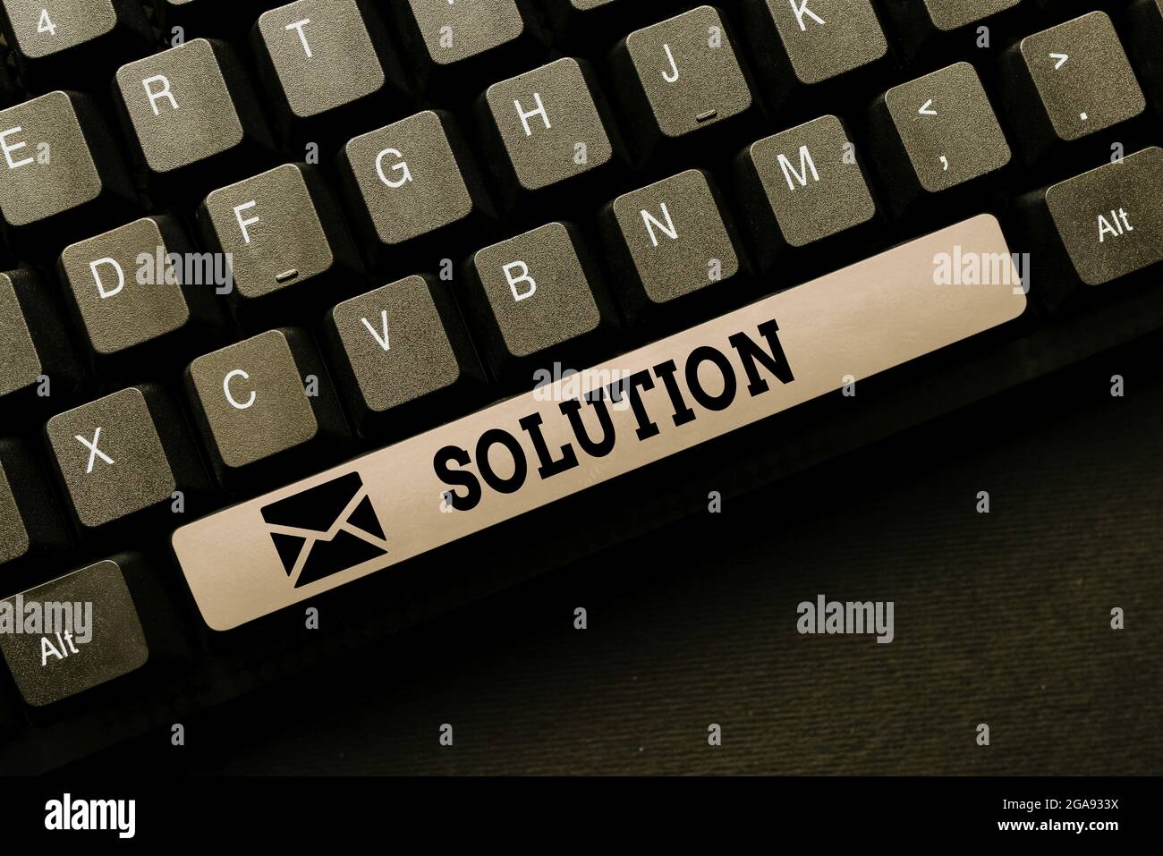 Conceptual display Solution. Business idea the ways to solve a problem ...