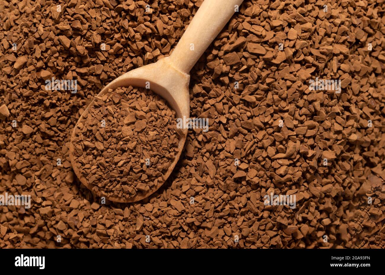 Coffee. A pile of instant coffee with a spoon. Coffee spoon Stock Photo ...