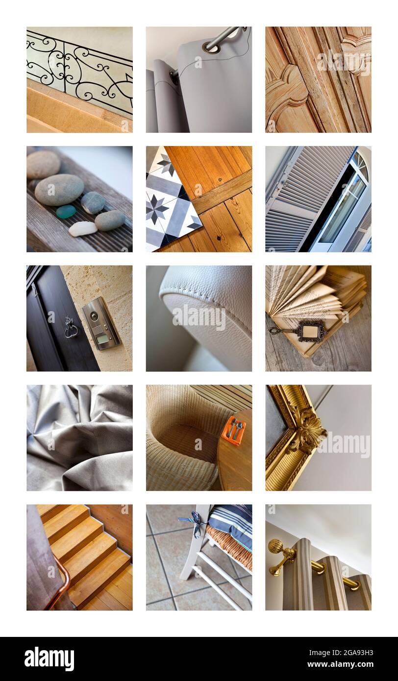 Decorative architecture and objects inside home Stock Photo - Alamy