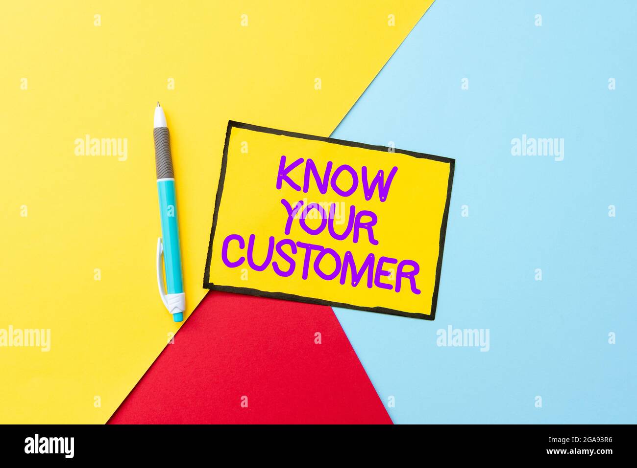 Text showing inspiration Know Your Customer. Word for The idea of ...