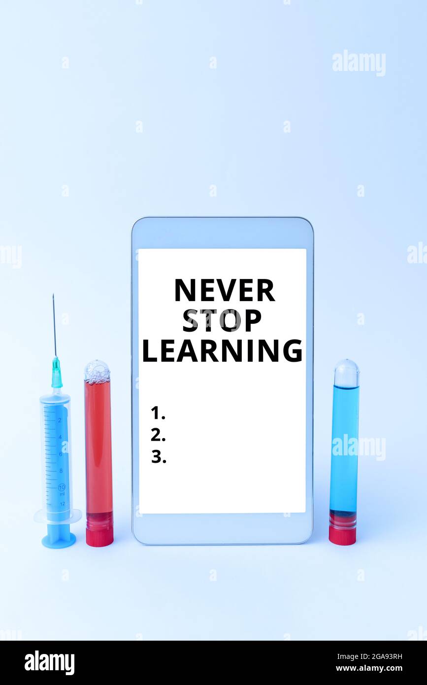 Conceptual display Never Stop Learning. Word for continuous education ... Conceptual display Never Stop Learning. Word for continuous education ...