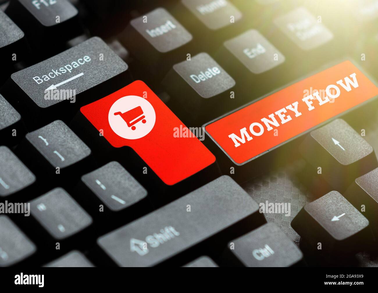 Sign displaying Money Flow. Conceptual photo it is an indicator of ...