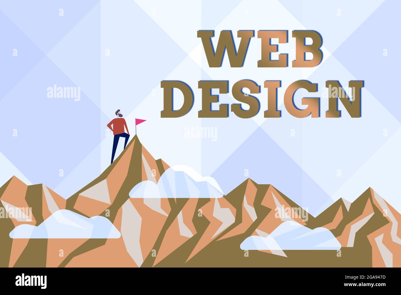 Conceptual caption Web Design. Conceptual photo website creation which ...