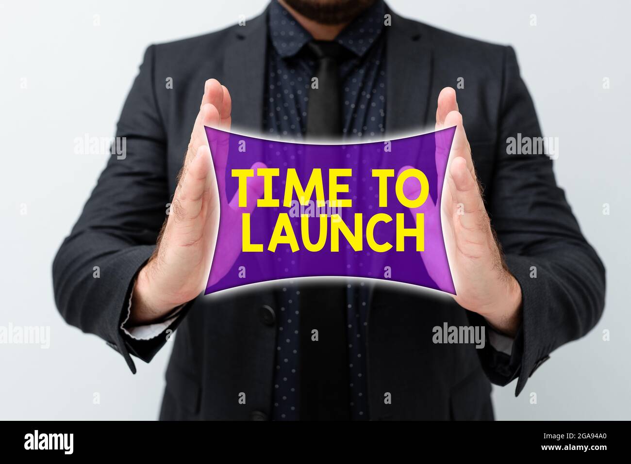 Conceptual display Time To Launch. Word Written on Business StartUp ...