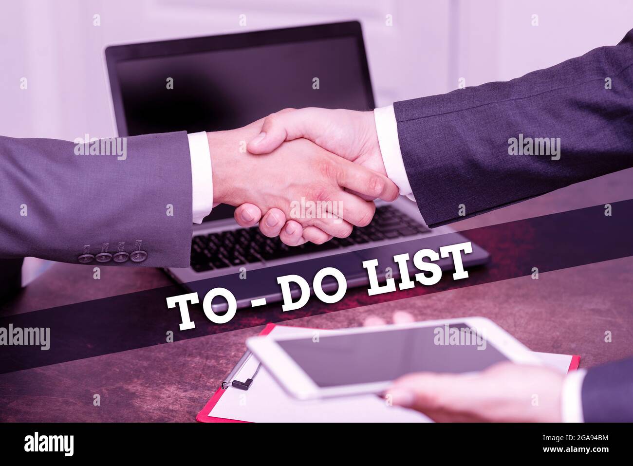 Text caption presenting To do List. Word Written on a list of tasks to ...