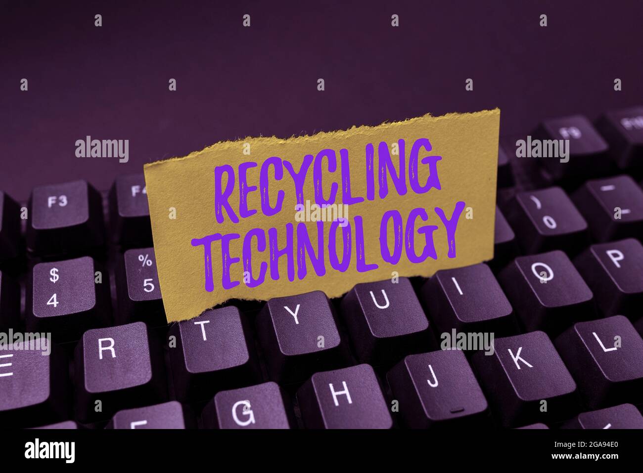 Writing displaying text Recycling Technology. Internet Concept the ...