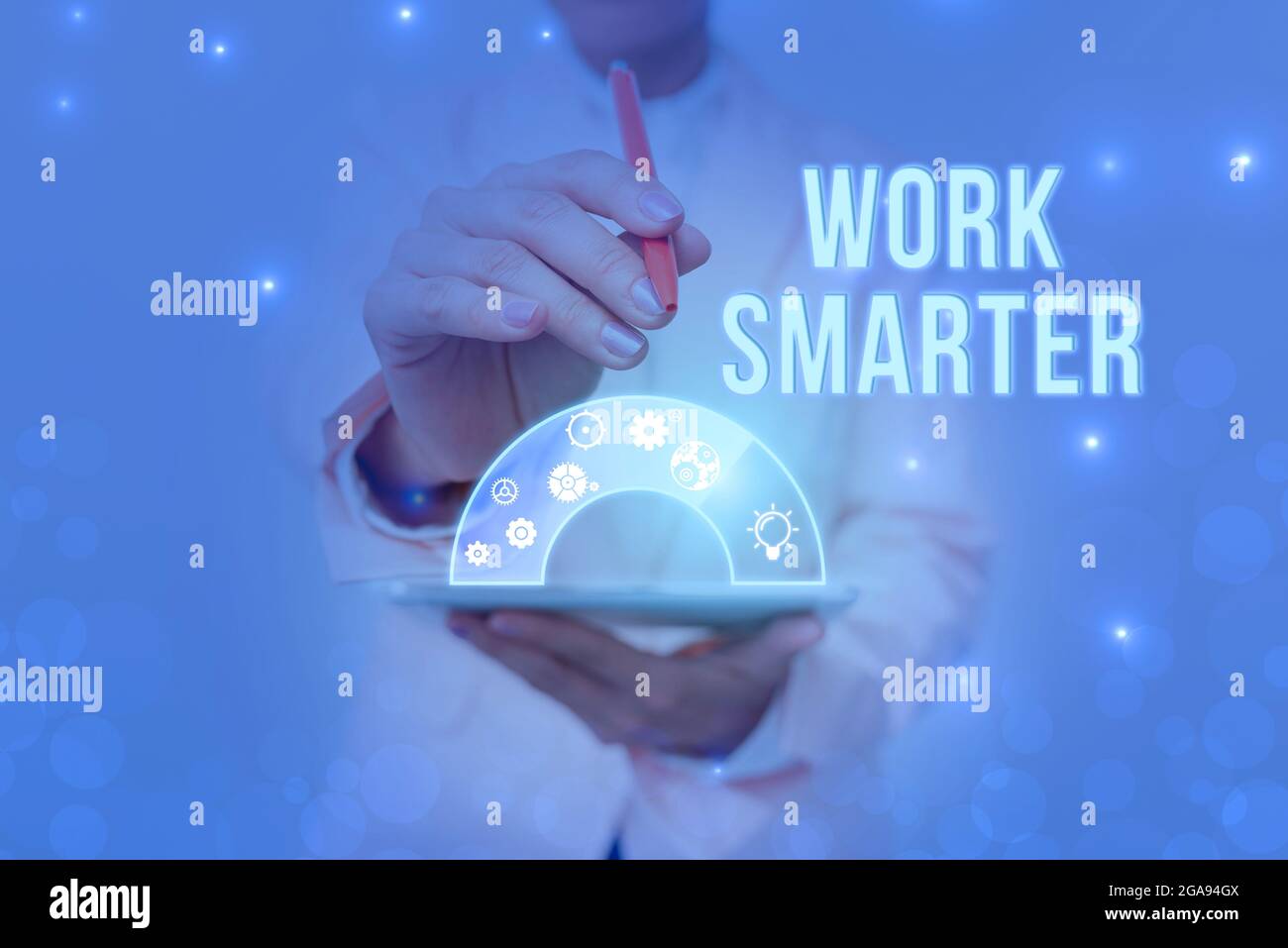 Inspiration showing sign Work Smarter. Word Written on Efficiency Be ...