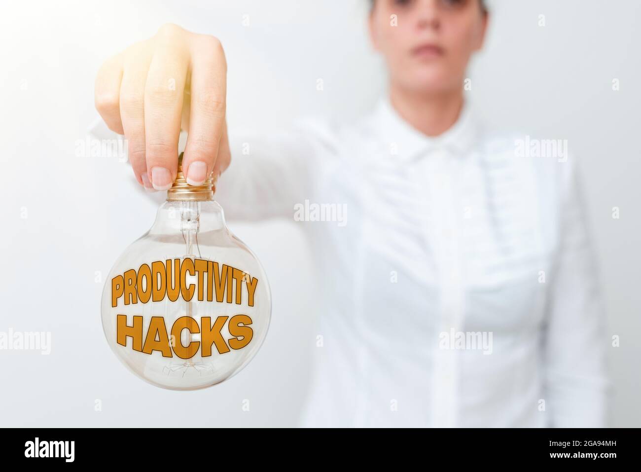 Writing Displaying Text Productivity Hacks Internet Concept Tricks That You Get More Done In