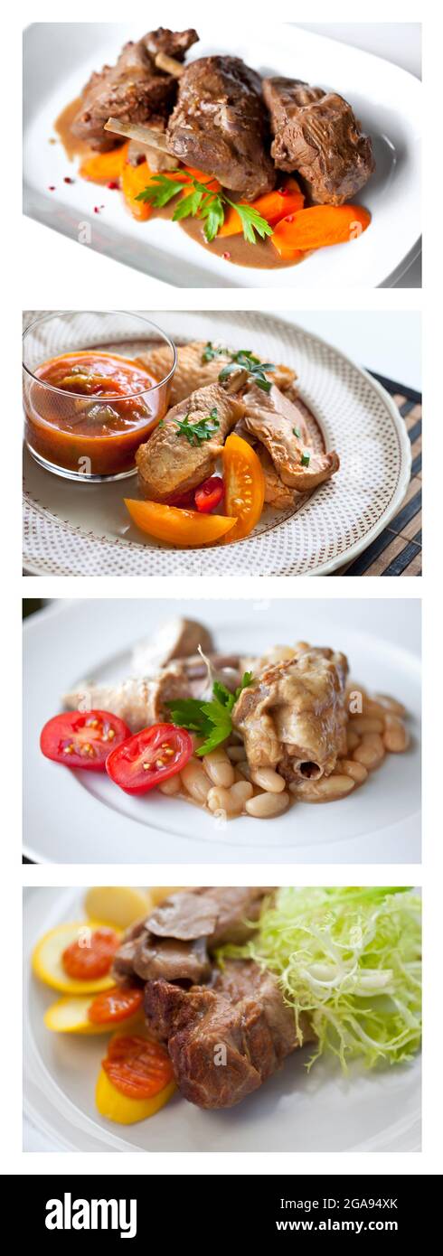 Collage of typical French dishes Stock Photo - Alamy