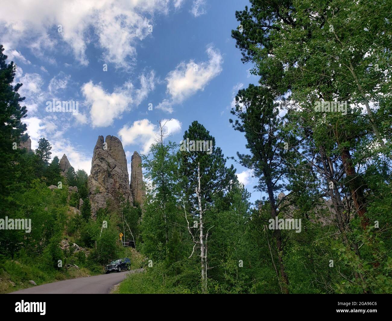 Views from the Needles Highway in Summer, South Dakota Stock Photo - Alamy