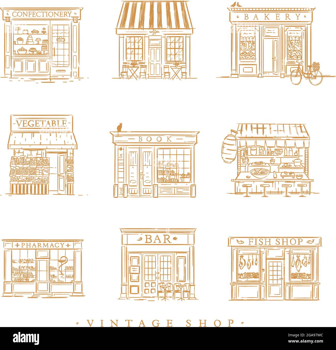 Bakery Shop Drawing
