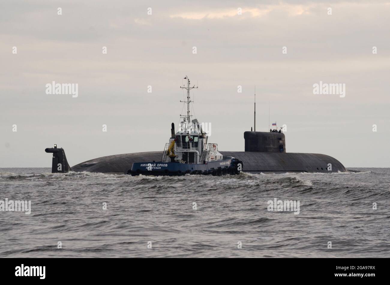 July 2021 - Severodvinsk. Nuclear submarine "Belgorod". The largest submarine in the world ...