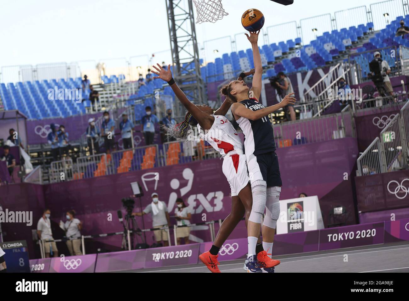 Ana-Maria FILIP (11) of France during the Olympic Games Tokyo 2020, Nom ...