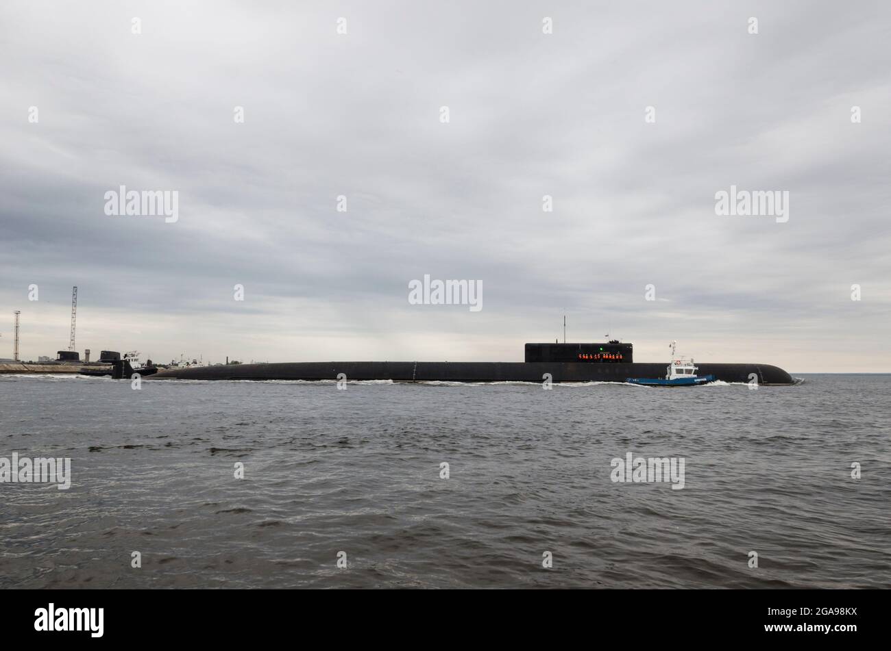 July 2021 - Severodvinsk. Nuclear submarine "Belgorod". The largest ...