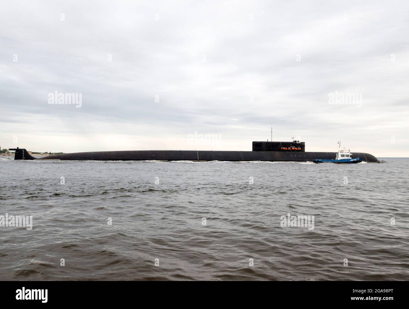 July 2021 - Severodvinsk. Nuclear submarine "Belgorod". The largest ...