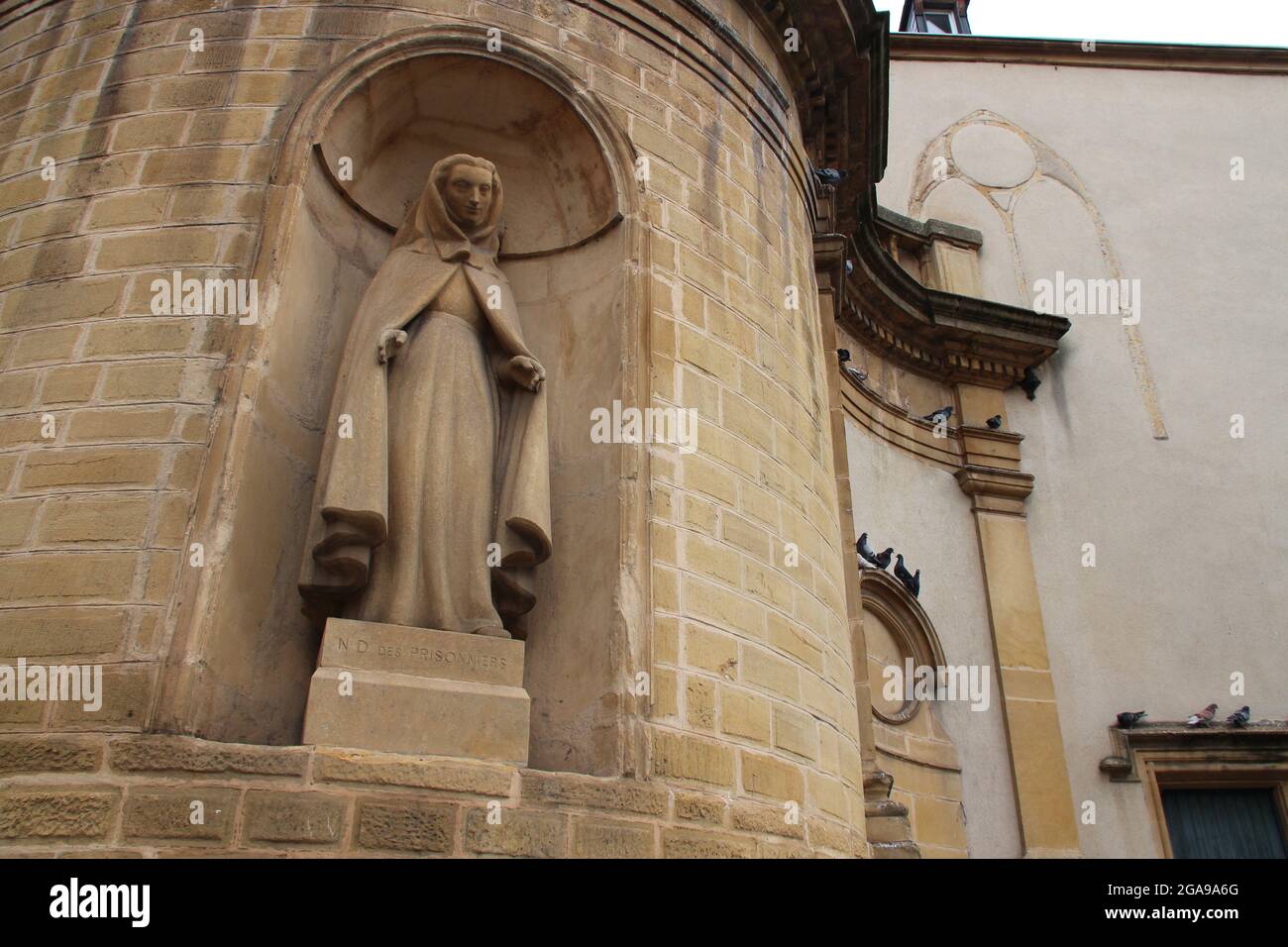 religious monument at saint-nicolas square in metz in lorraine (france ...